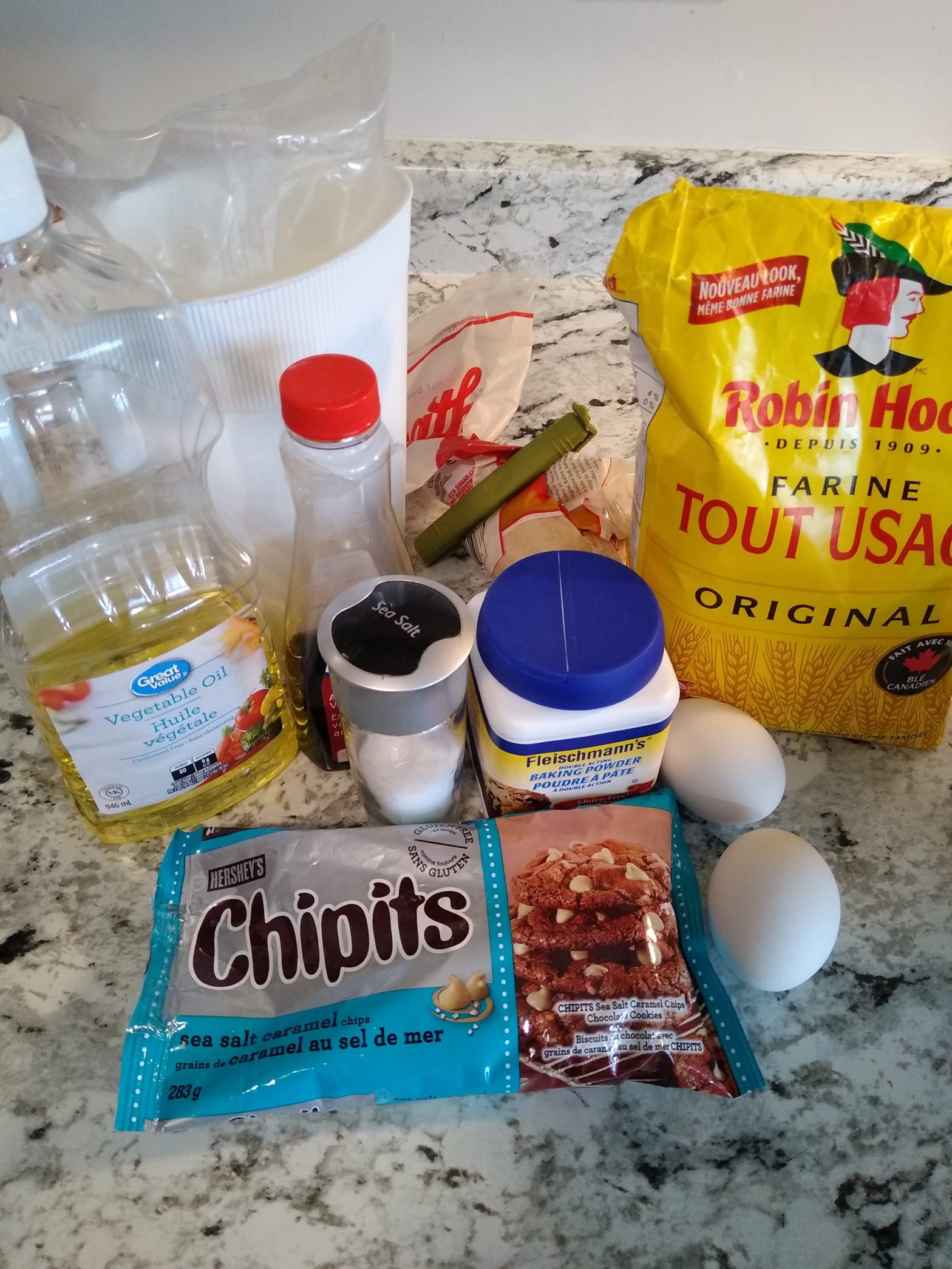 Sea Salt Caramel Chip Muffins